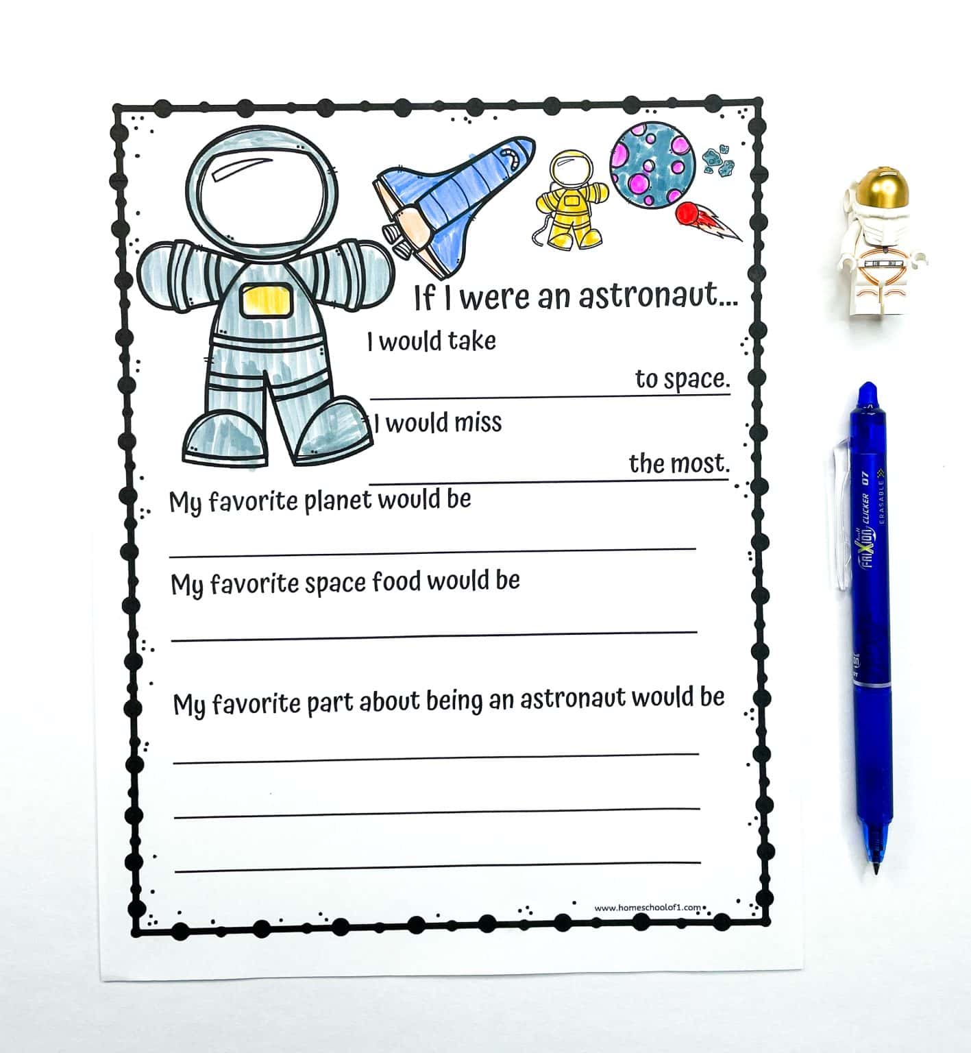 Free If I Were An Astronaut Writing Prompt