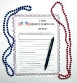 Free If I Were President Worksheet - Have Fun On Presidents Day