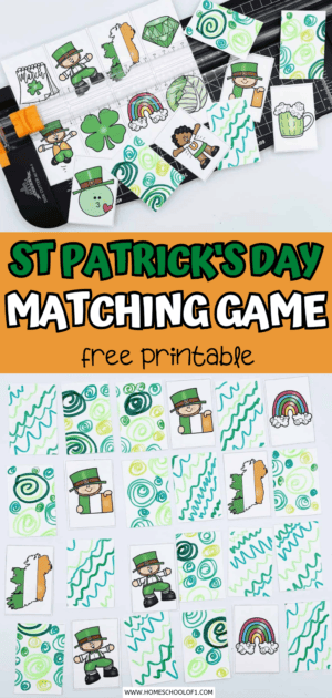 Free St Patrick's Day Memory Game Printable