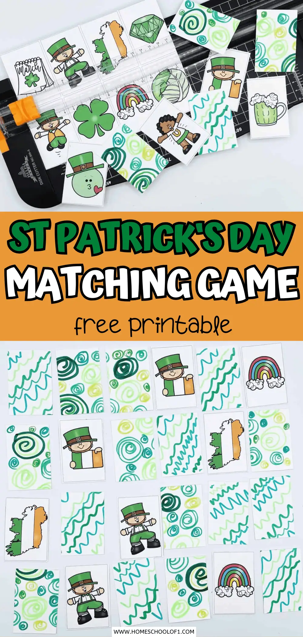 Free St Patrick's Day Memory Game Printable