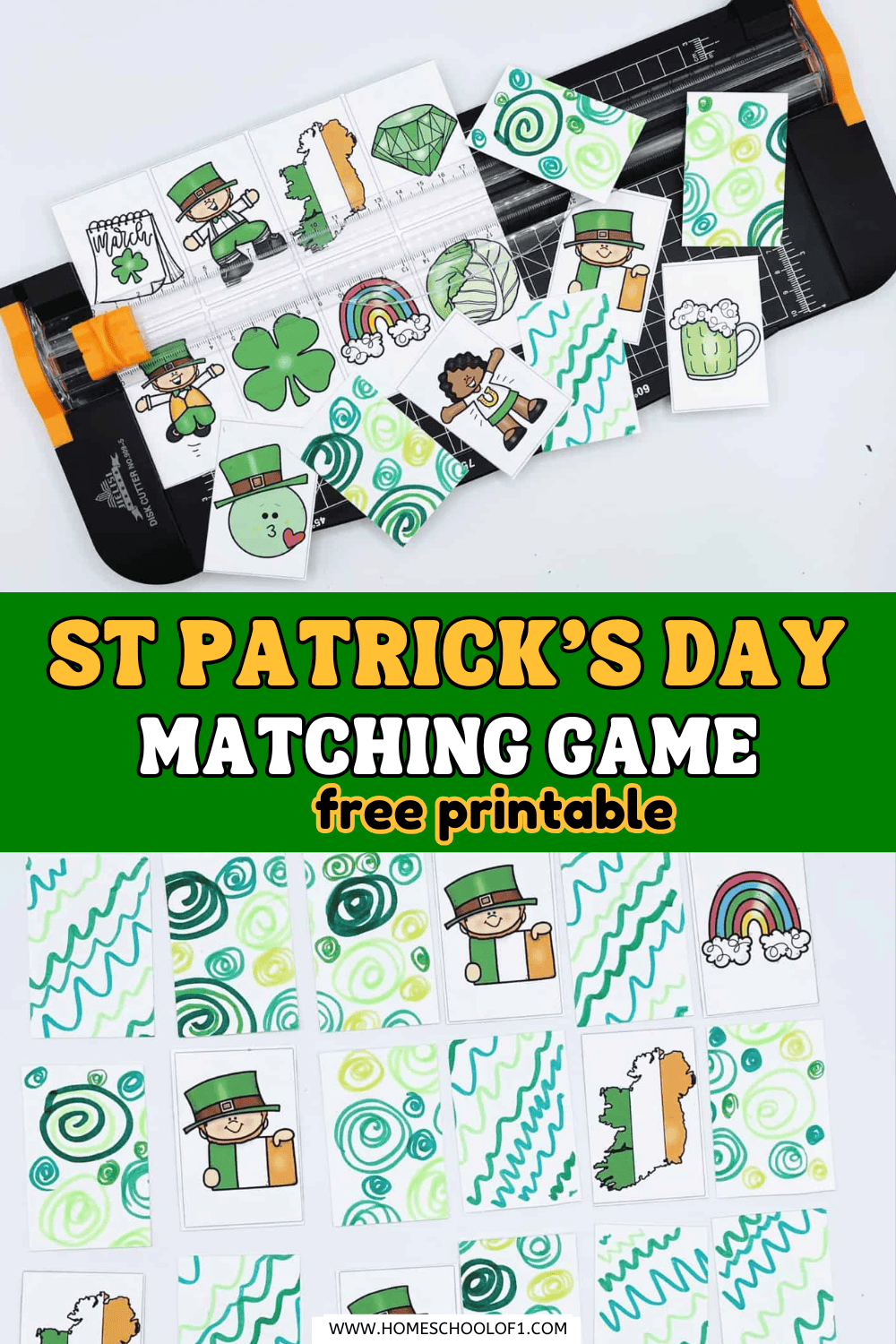 Free St Patrick's Day Memory Game Printable