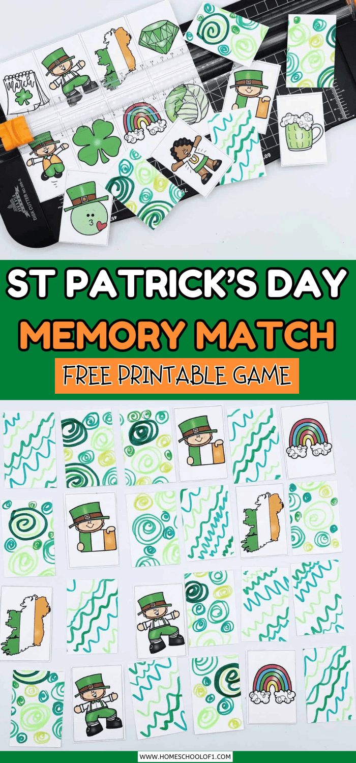 Free St Patrick's Day Memory Game Printable