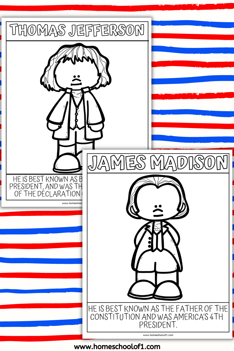 8 Free Founding Fathers Coloring Pages - Homeschool of 1
