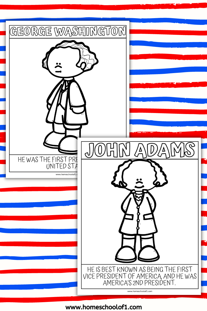 8 Free Founding Fathers Coloring Pages - Homeschool of 1