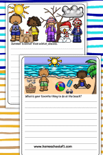 10 Summer Writing Prompts (free printables)