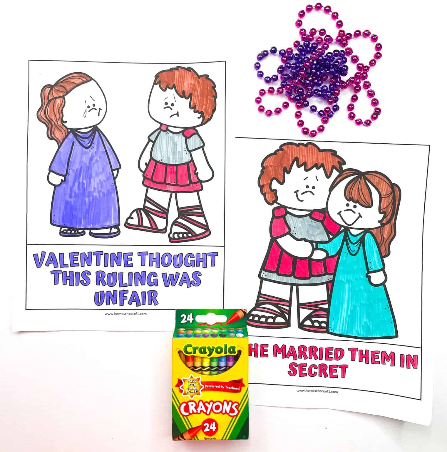 Free History of Valentine's Day Worksheet for Kids