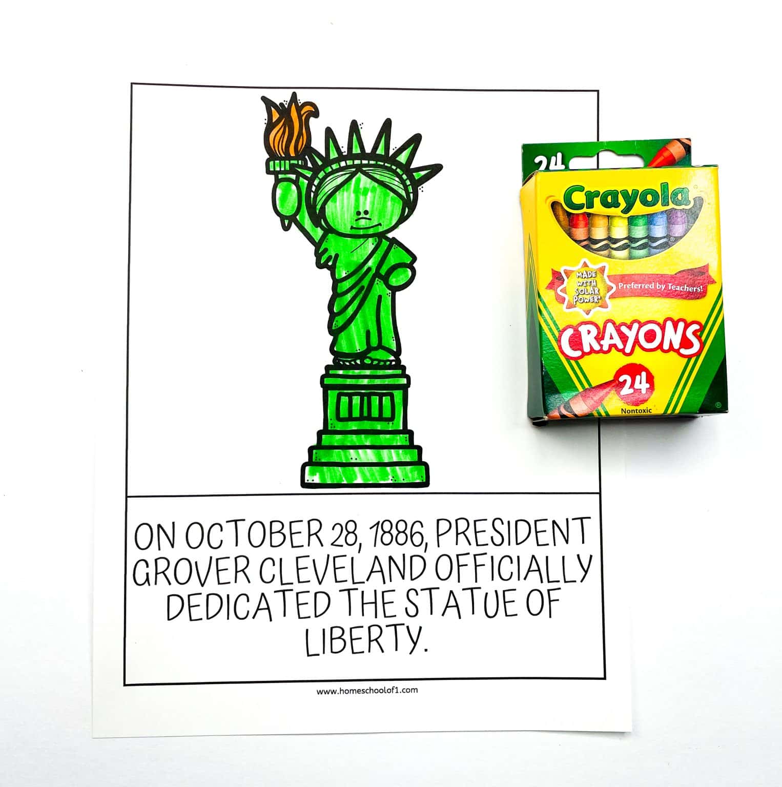 Free Statue of Liberty Worksheets for Kids