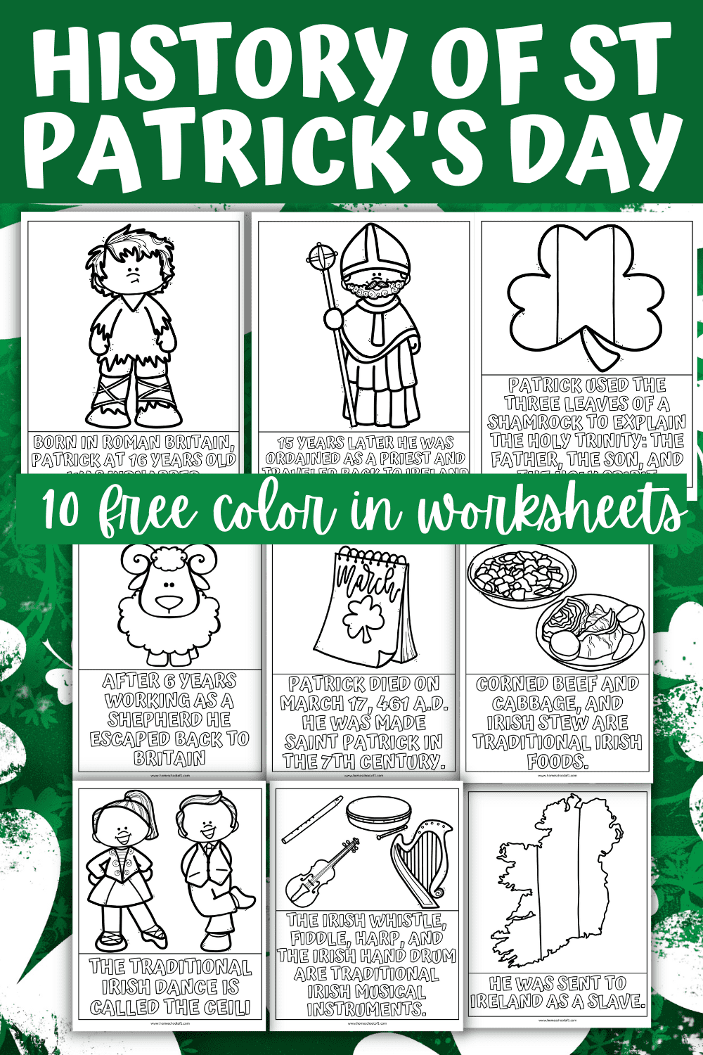 Free History of St Patrick's Day Worksheet For Kids