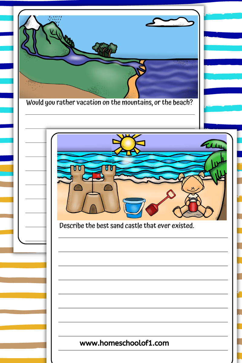 Free Summer Writing Prompts for Kids (Grades 1–4)