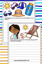 10 Summer Writing Prompts (free printables)