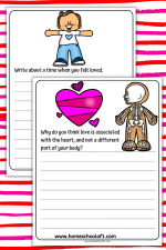 Valentine's Day Writing Prompts (11 free worksheets)
