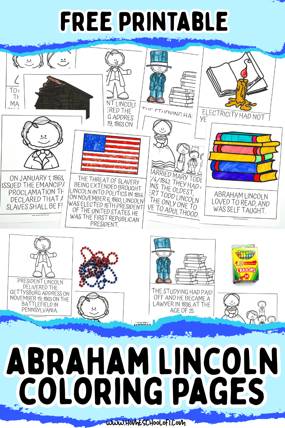 Free Printable Abraham Lincoln Worksheets for Kindergarten