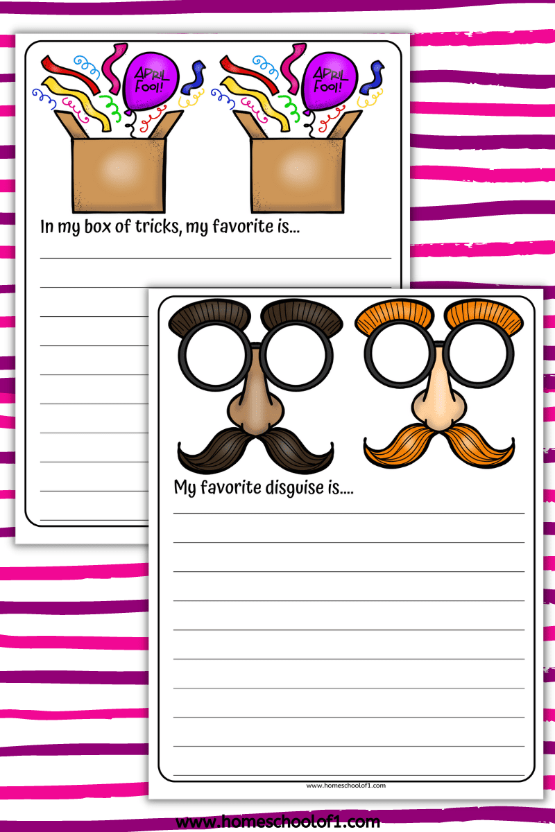 Free Printable April Fools' Day Writing Prompts