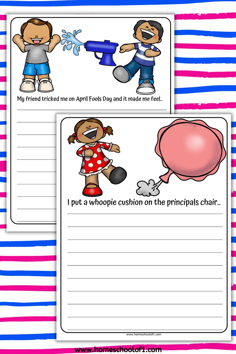 Free April Fools' Day Writing Prompt Printables Free April Fools' Day Writing Prompt Printables