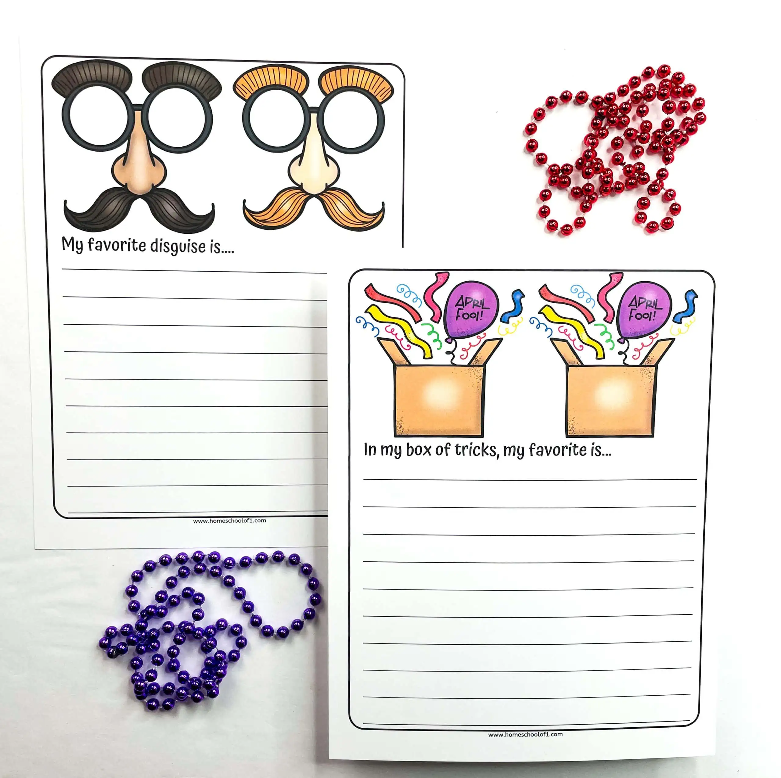 Free Printable April Fools' Day Writing Prompts