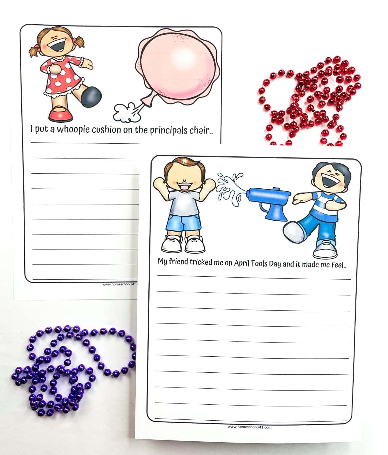 April Fools Writing Prompts (Free Printable for Elementary Kids)