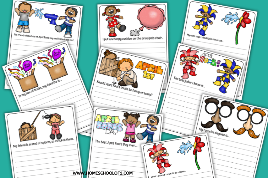 Free Printable April Fools' Day Writing Prompts