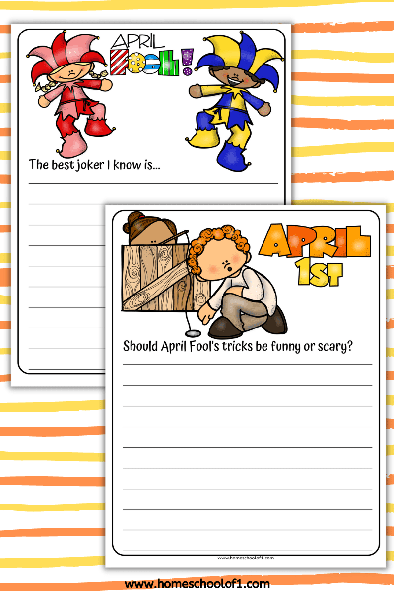 Free Printable April Fools' Day Writing Prompts