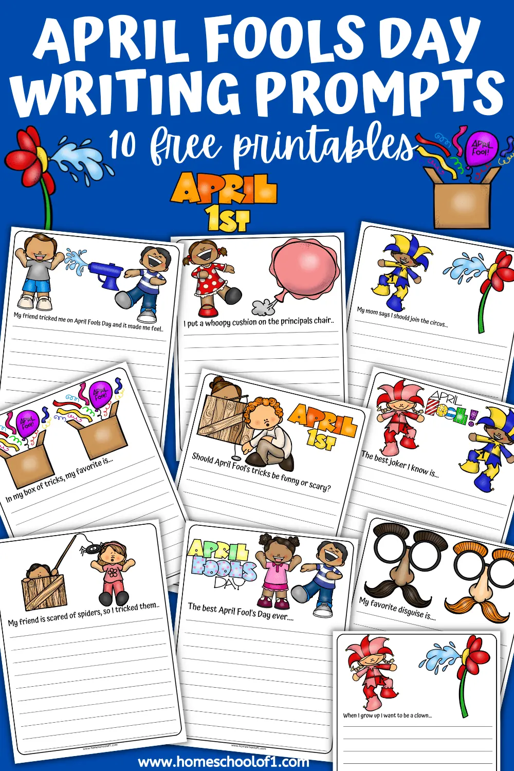 April Fools' Day Writing Prompts (10 free worksheets) April Fools' Day Writing Prompts (10 free worksheets)