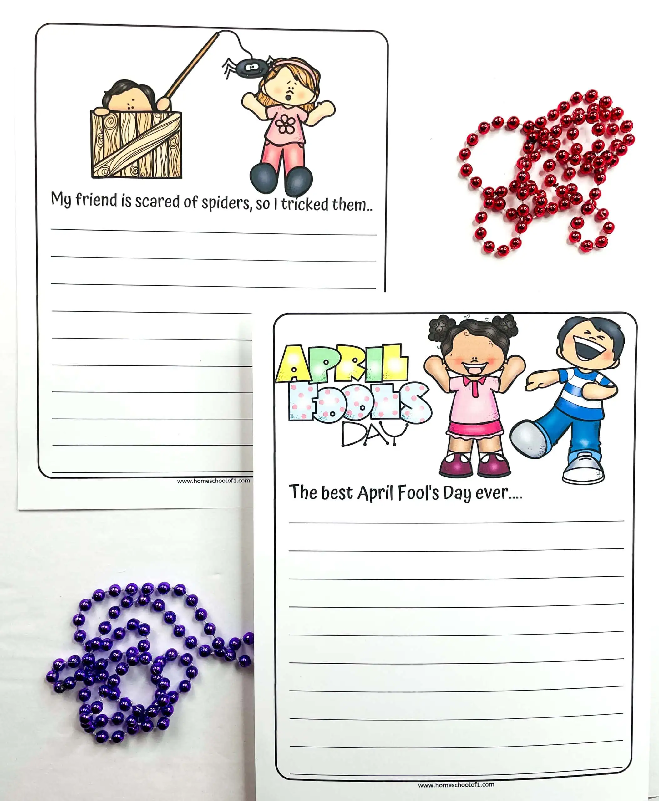 Free Printable April Fools' Day Writing Prompts