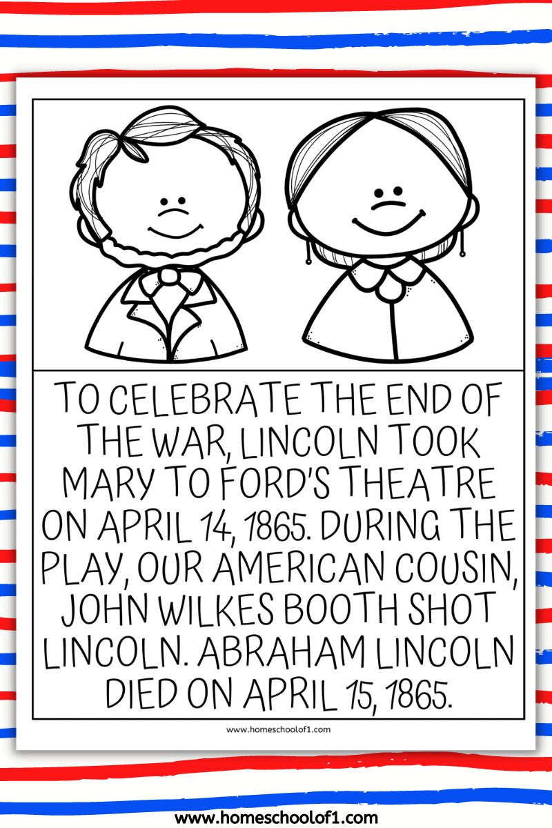 Free Abraham Lincoln Worksheets for Kids - Homeschool of 1