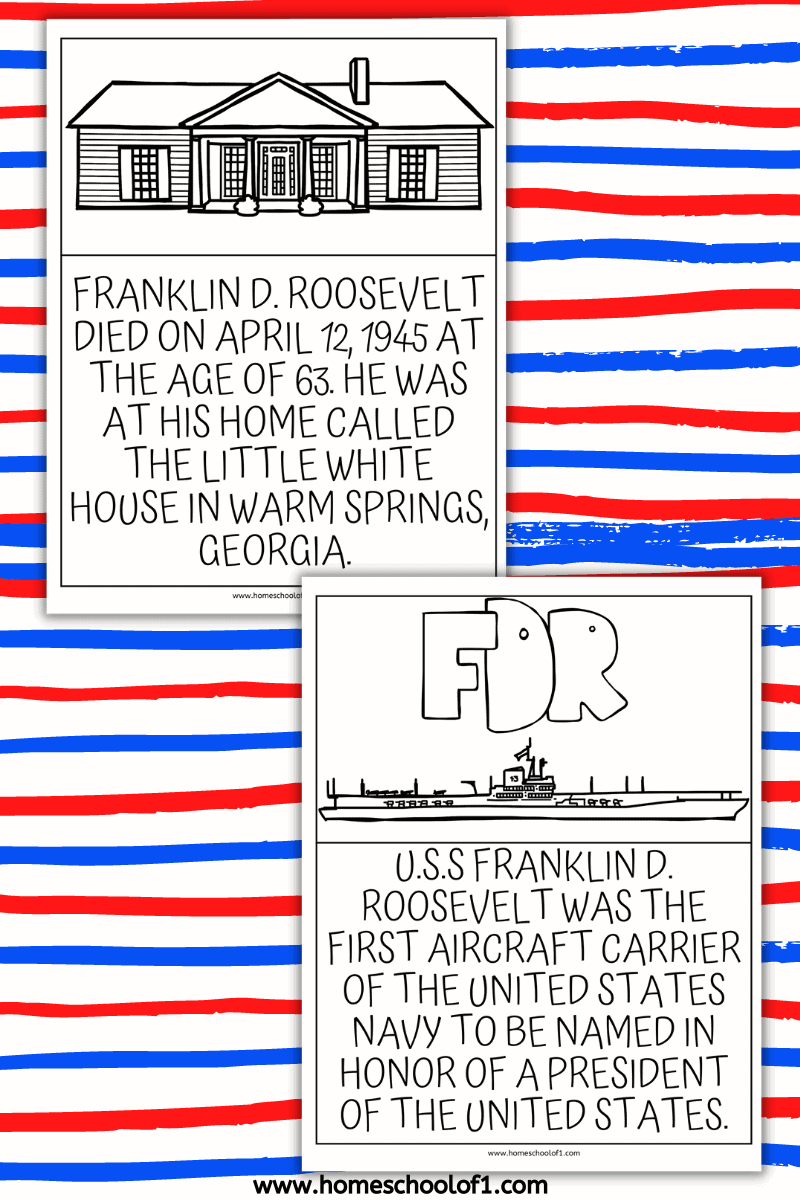 Free Franklin D. Roosevelt Worksheets For Kids - Homeschool of 1