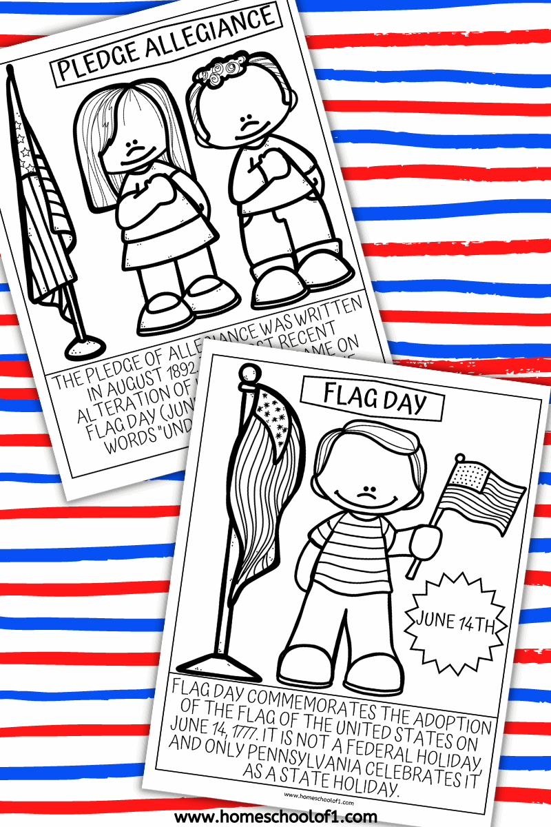 Flag Day Worksheets (12 free coloring pages)