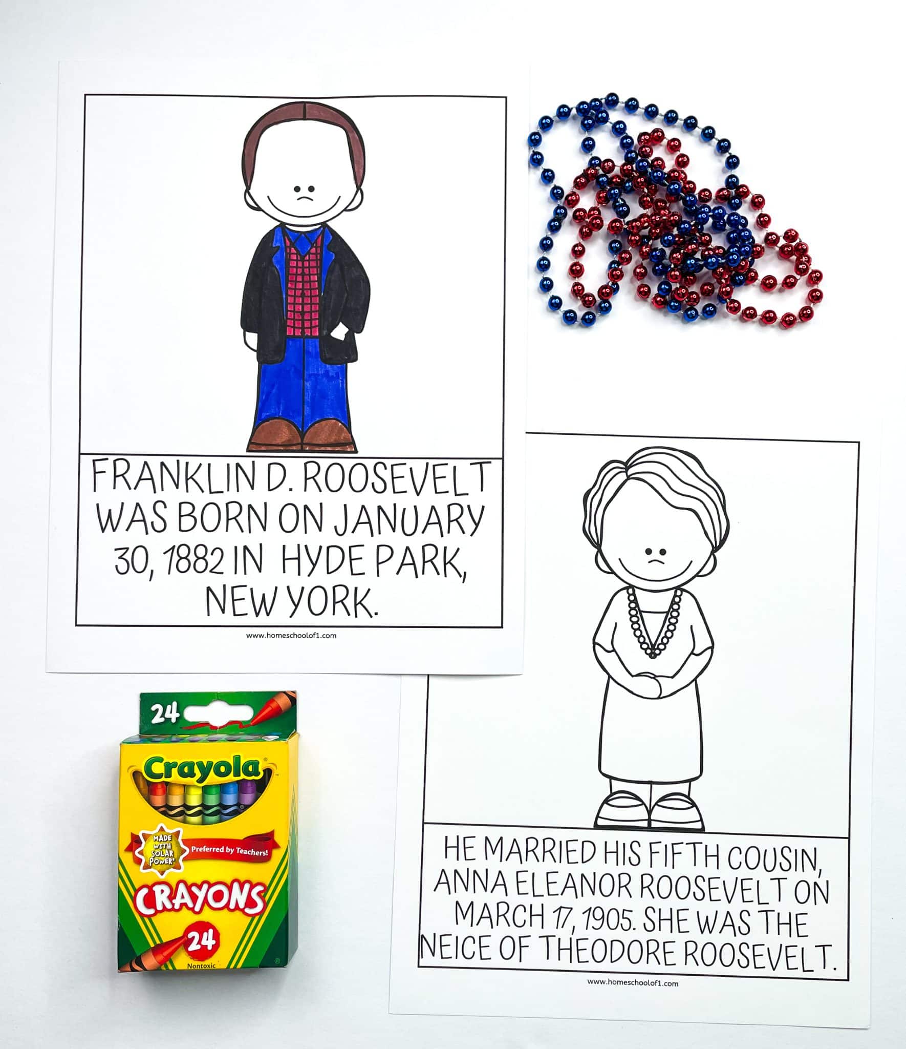 Franklin D Roosevelt Coloring Pages (Free PDF for Kids)