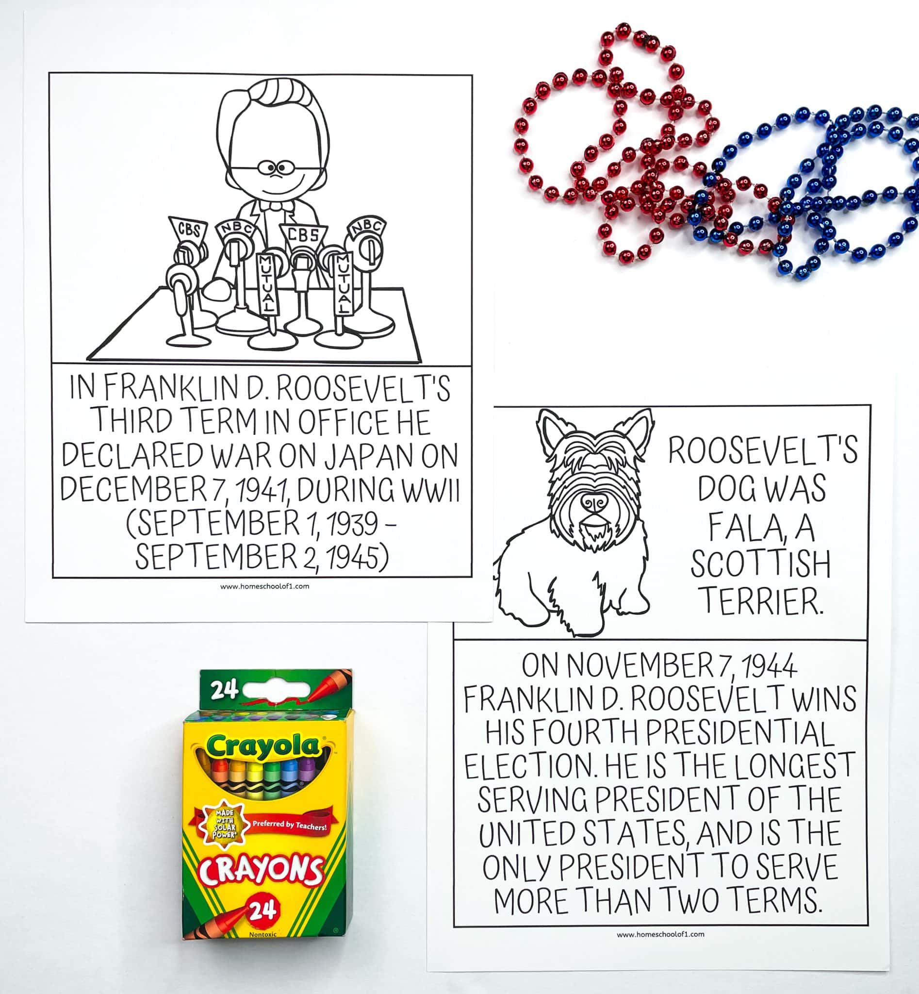 Free Franklin D Roosevelt Coloring Pages For Kids