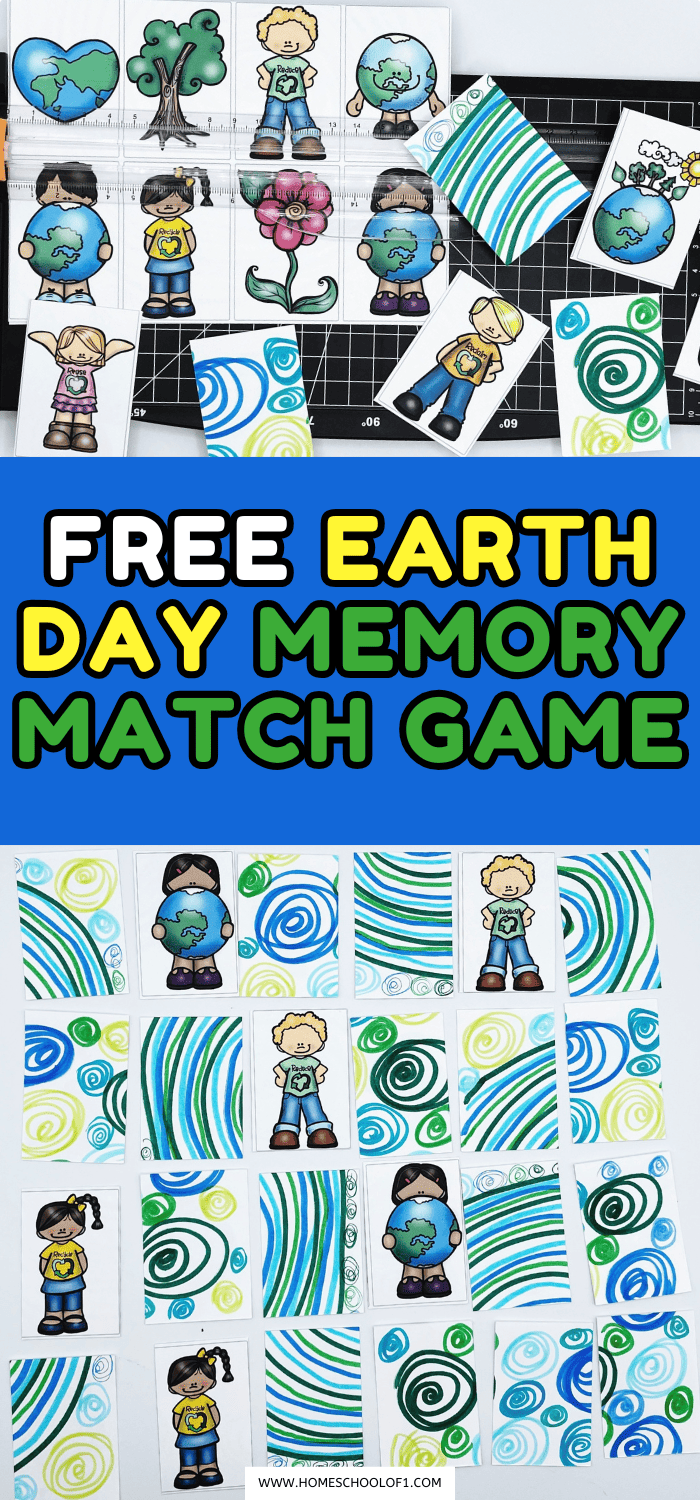 Free Earth Day Memory Game Printable for Kids