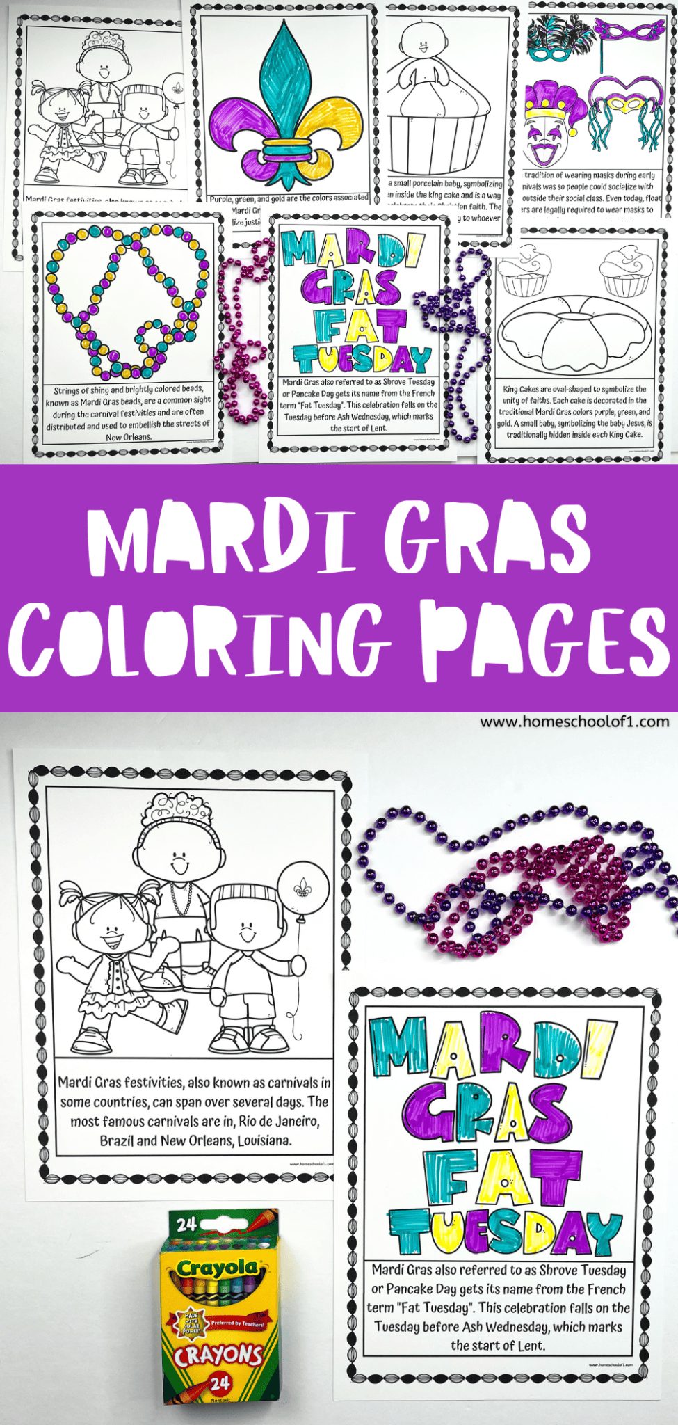 7 Free Mardi Gras Coloring Pages to Explore Carnival Traditions