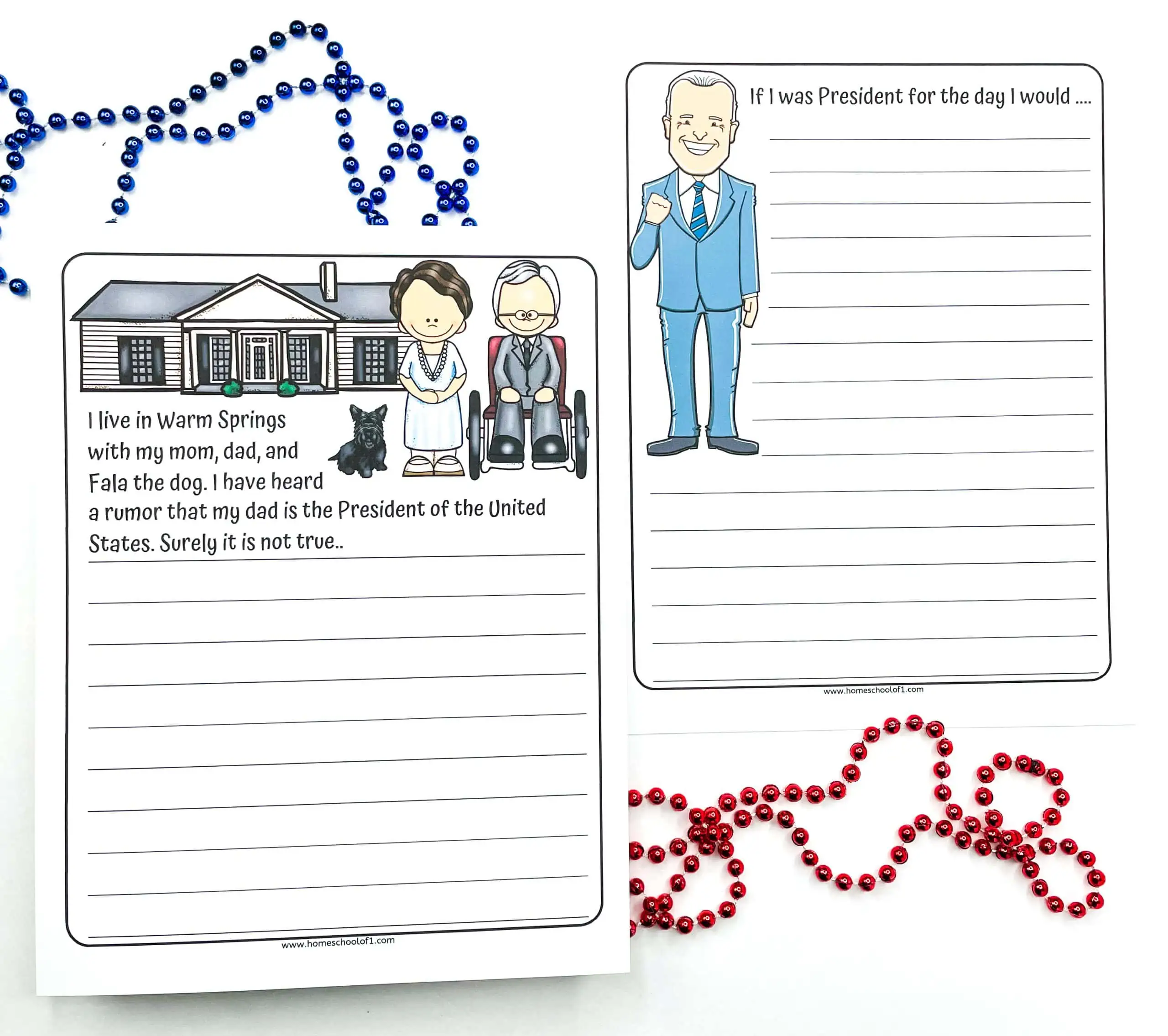 Free President's Day Writing Prompt Printables