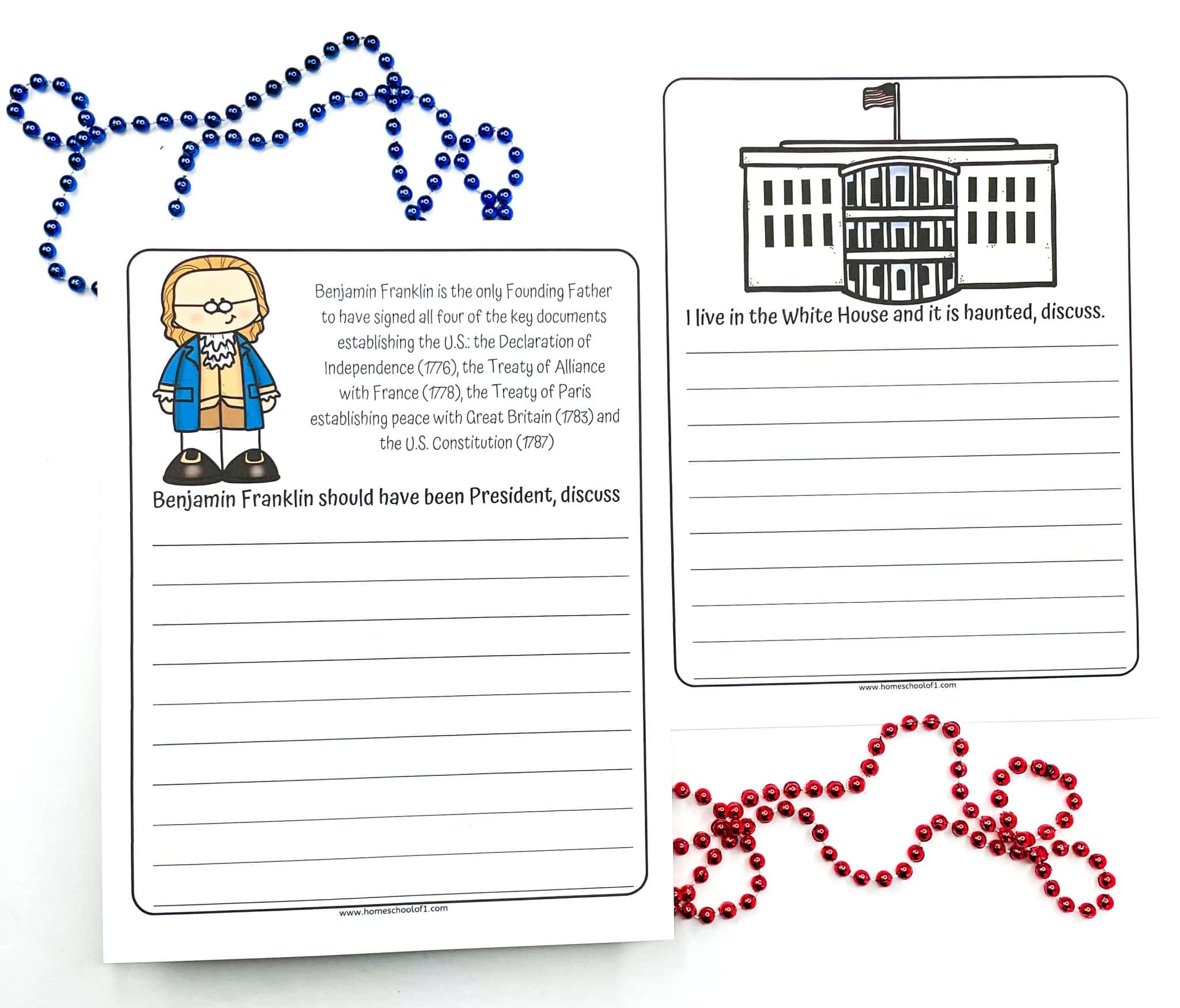 Free President's Day Writing Prompts