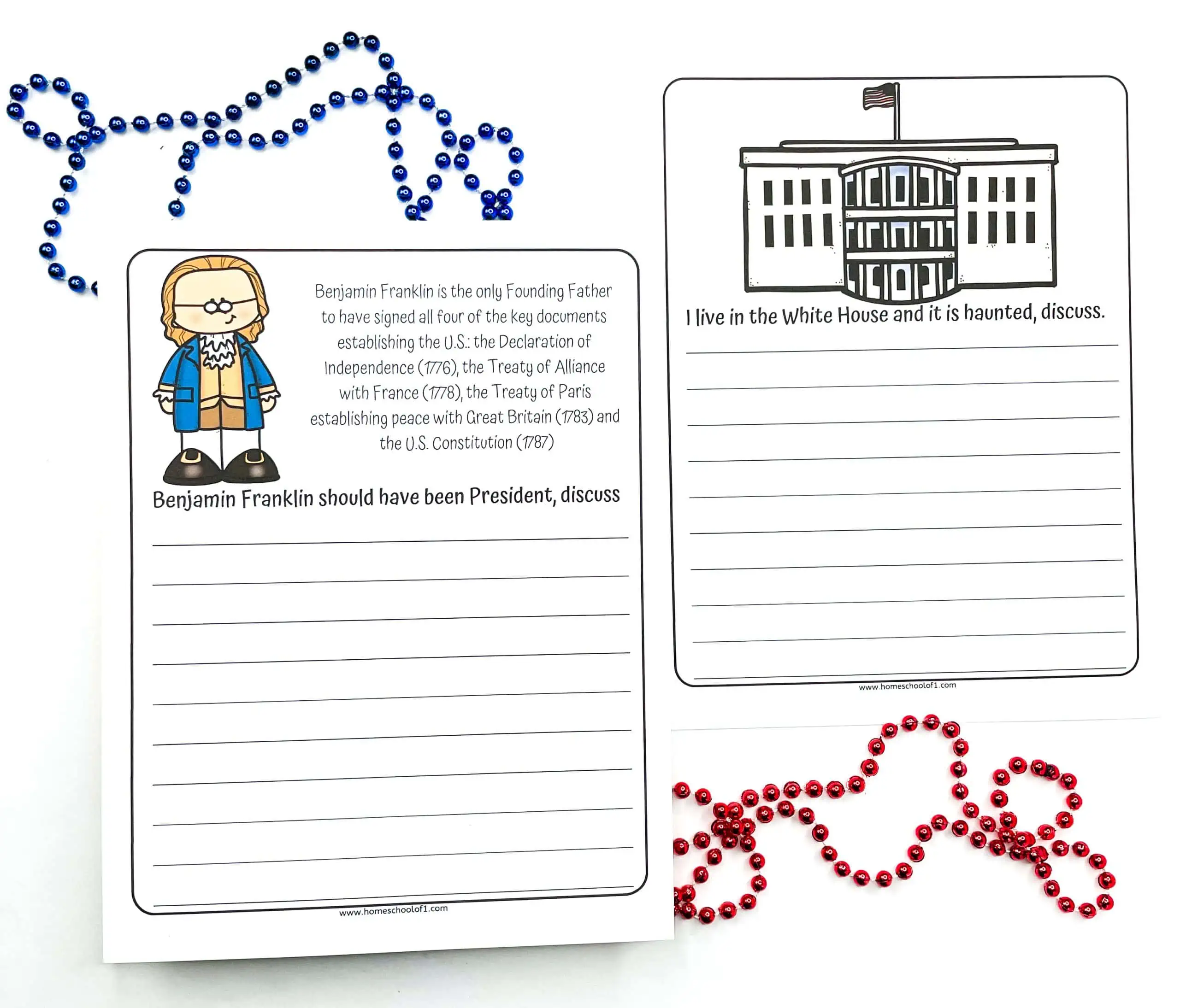 Free President's Day Writing Prompt Printables