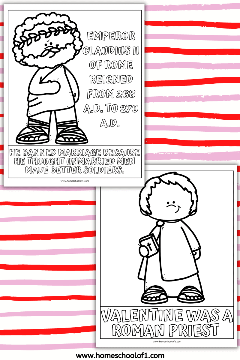 Free History of Valentine's Day Worksheet for Kids