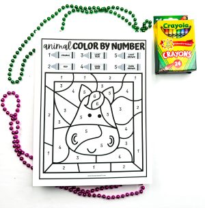 Free Animal Color by Number Printables for Kids