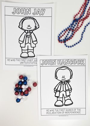 Free Founding Fathers Coloring Page for Kids