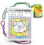 Free Animal Color by Number Printables for Kids