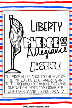 Free Pledge of Allegiance Worksheets - Homeschool of 1