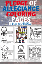 Free Pledge of Allegiance Worksheets - Homeschool of 1