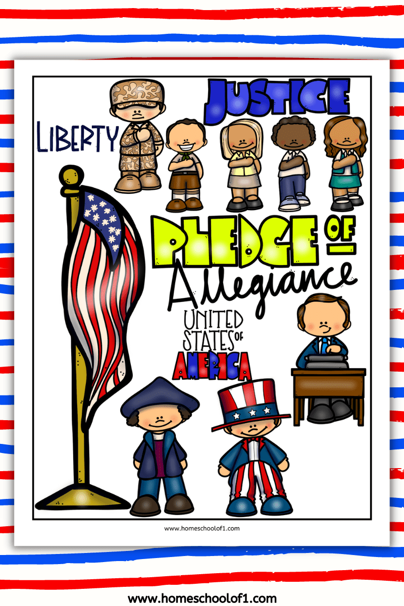 Free Pledge of Allegiance Coloring Page
