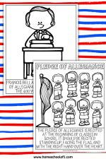 Free Pledge of Allegiance Worksheets - Homeschool of 1