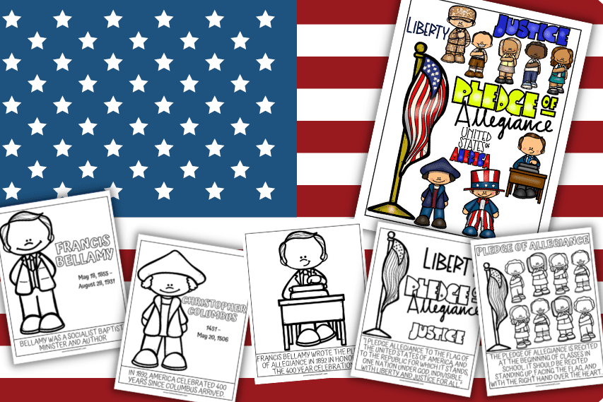 Free Pledge of Allegiance Coloring Page