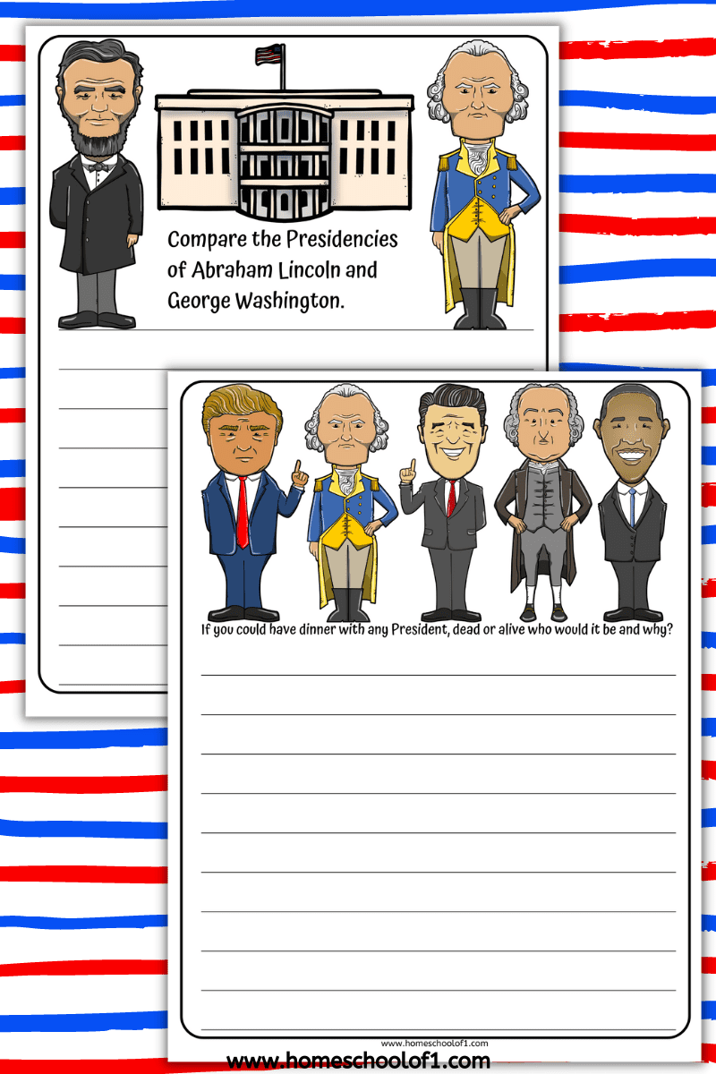 Free President's Day Writing Prompts