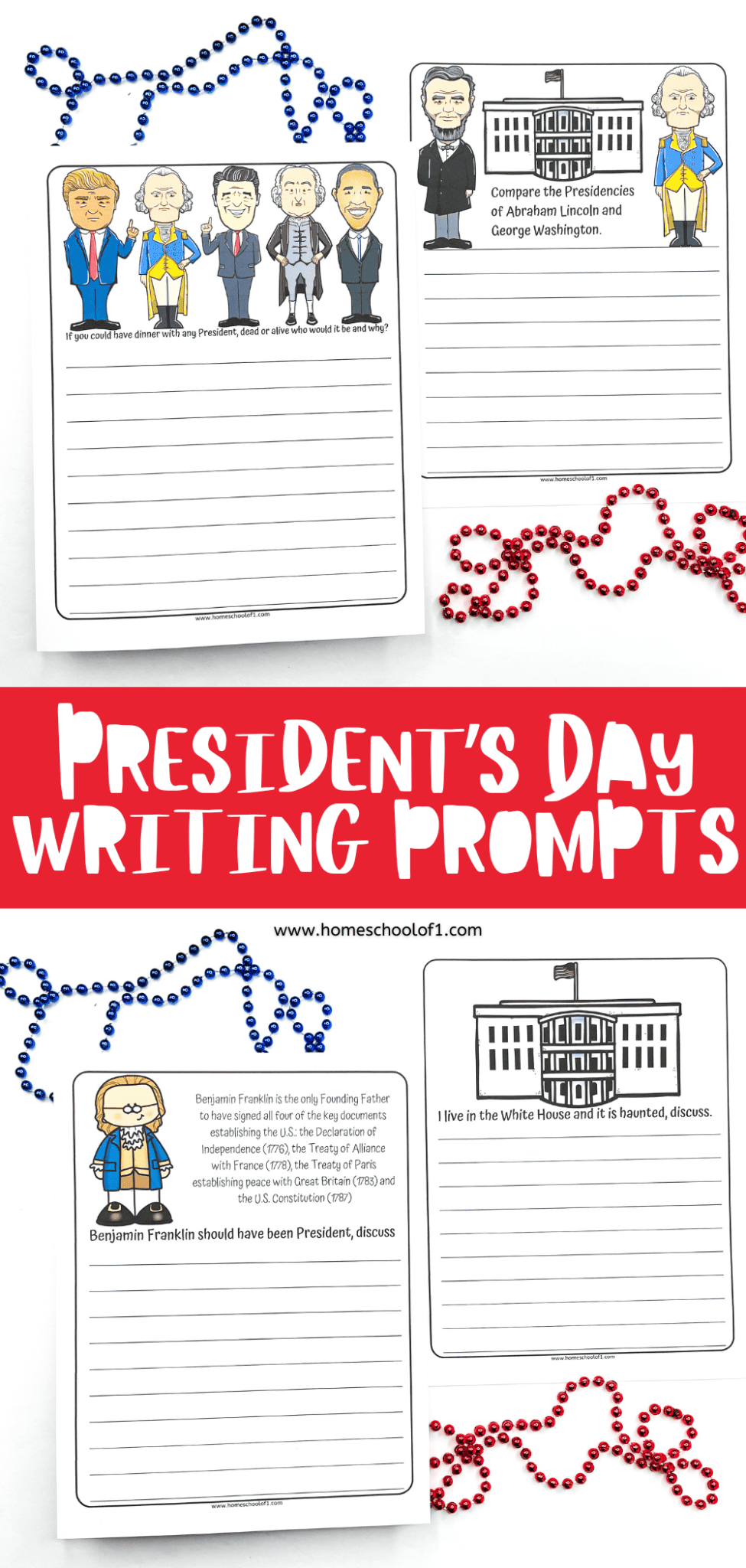 Free President's Day Writing Prompt Printables