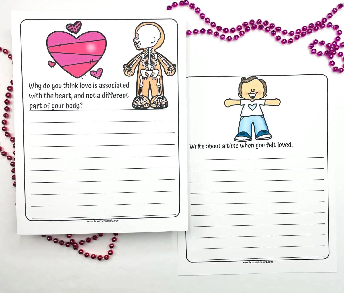 11 Free Printable Valentine's Day Writing Prompts