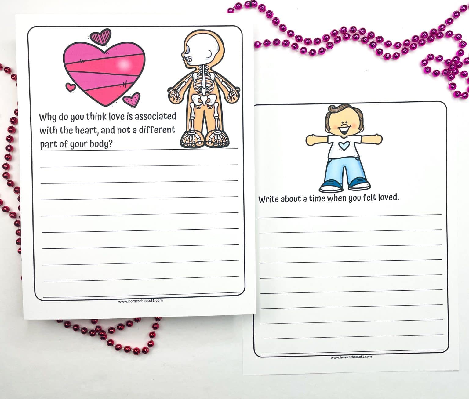 11 Free Printable Valentine's Day Writing Prompts