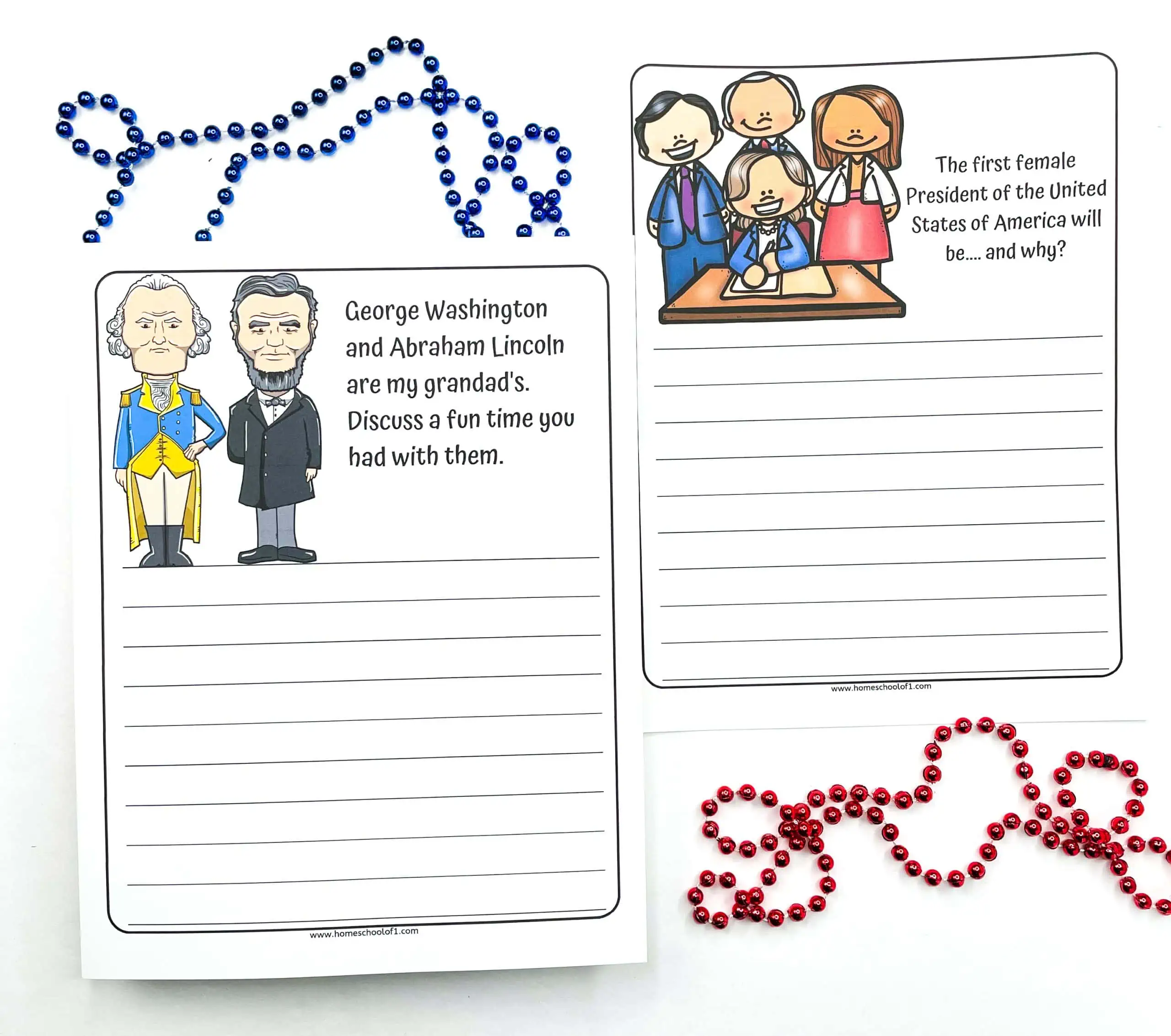 Free President's Day Writing Prompt Printables