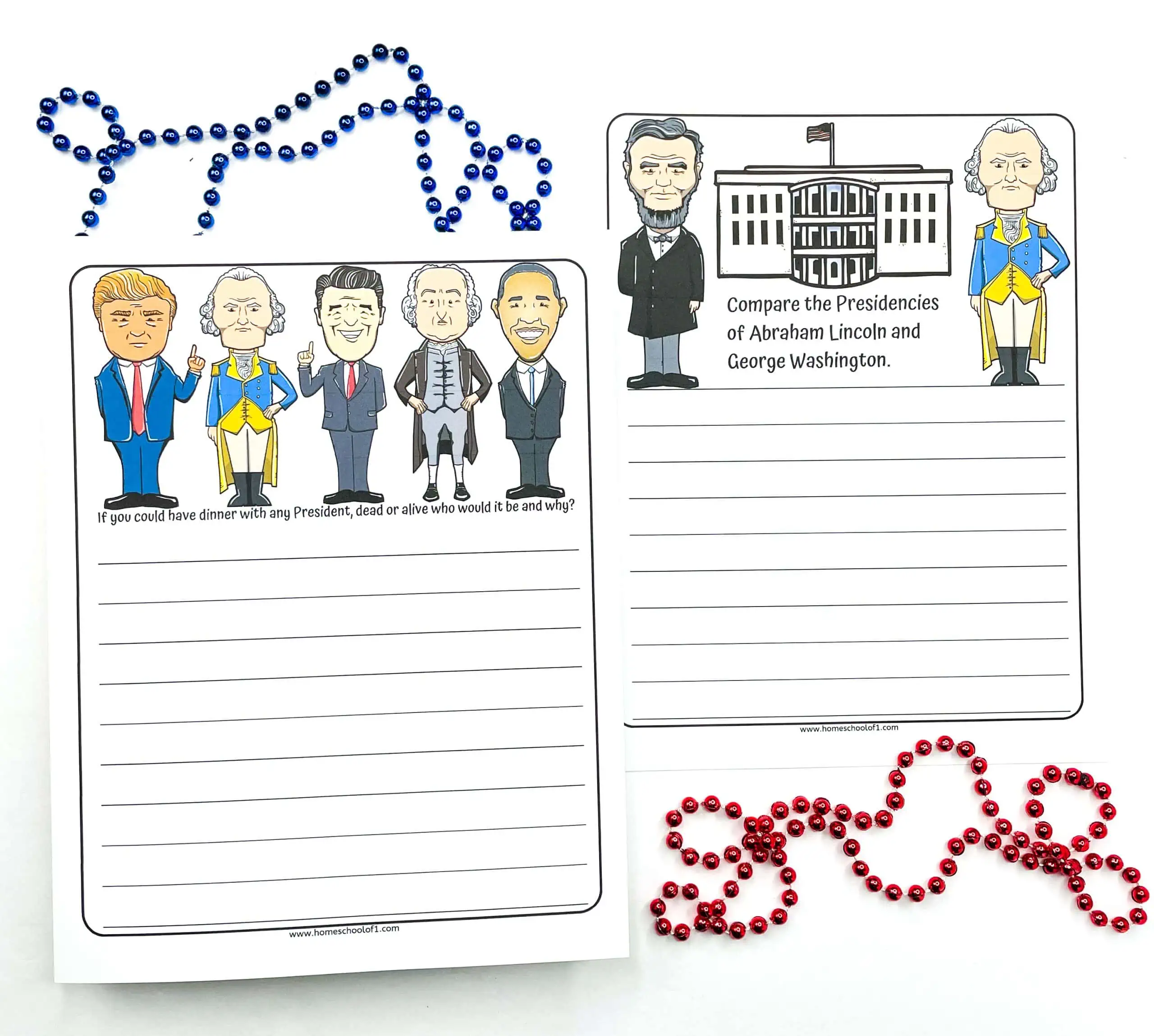 Free President's Day Writing Prompt Printables