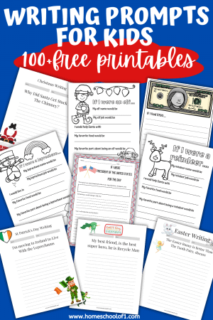 100+ Free Printable Writing Prompts for Kids - Homeschool of 1
